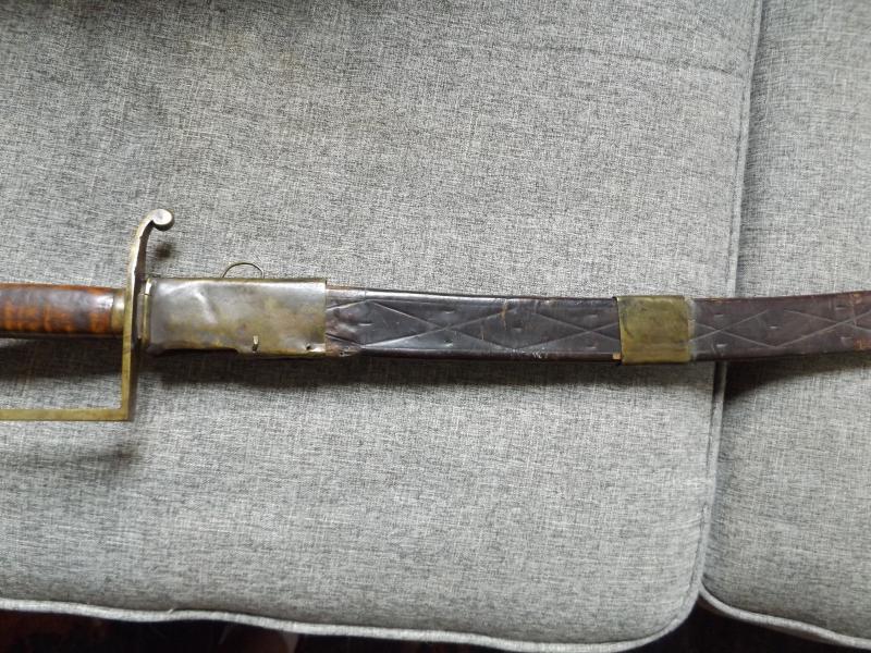 AMERICAN REV WAR HANGER WITH SCABBARD | Revolutionary War Arms