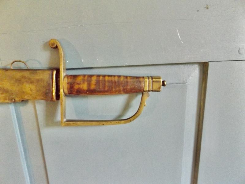 AMERICAN REV WAR HANGER WITH SCABBARD | Revolutionary War Arms