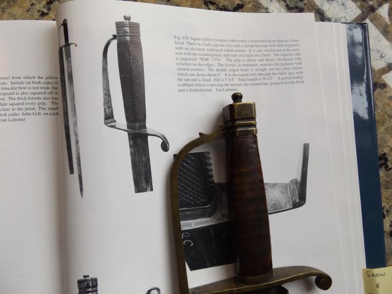 AMERICAN REV WAR HANGER WITH SCABBARD | Revolutionary War Arms