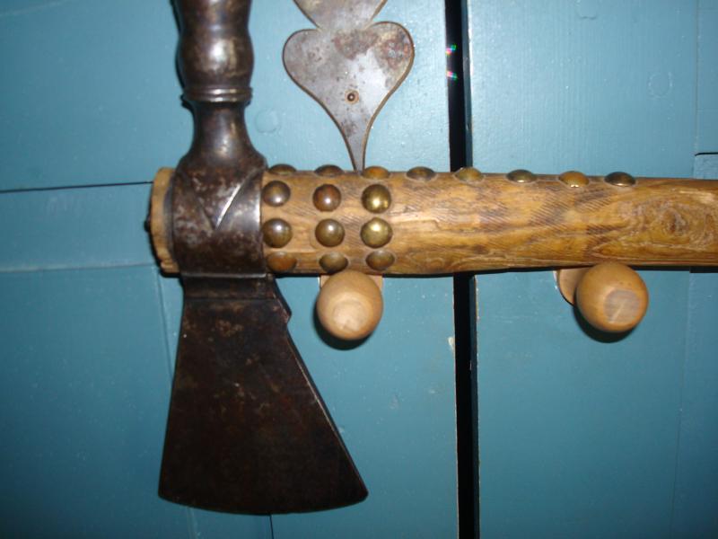 xxSOLDxx AMERICAN PIPE AXE W/ FORGED HEAD FROM RIFLE BARREL ...
