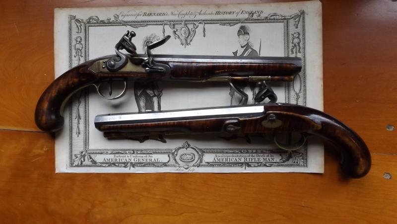 xxSOLDxx MATCH PAIR SIGNED KENTUCKY PISTOLS | Revolutionary War Arms