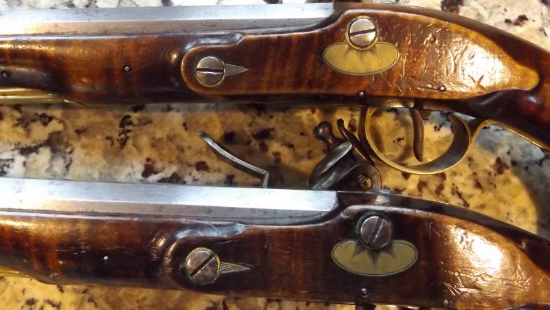 xxSOLDxx MATCH PAIR SIGNED KENTUCKY PISTOLS | Revolutionary War Arms