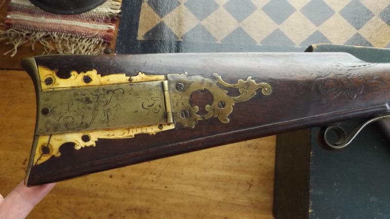 xxSOLDxxRAISED CARVED JACOB KUNTZ RIFLE | Revolutionary War Arms